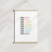 Magic Mindset Affirmations Print – Colorful Kiwi - Custom Wall Art