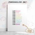 Magic Mindset Affirmations Print – Colorful Kiwi - Custom Wall Art